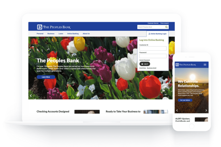 The Peoples Bank - Website Design [Marketing Portfolio Example]